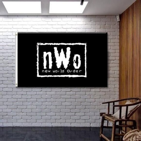 Party Supplies | Nwo New World Order Wrestling Flag 3x5 Black Garage ...